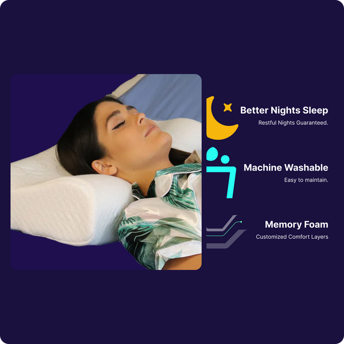 SoCool Neck Contour Pillow - Relieve Neck & Spine Pressure